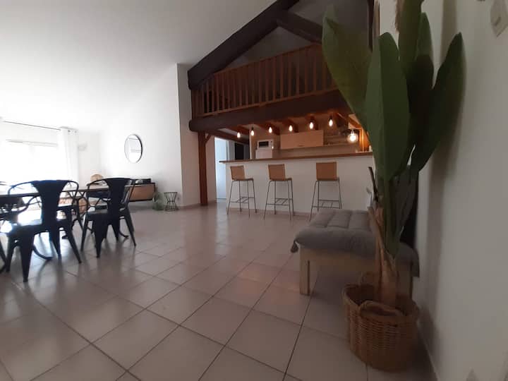 ⭐T4 Duplex 98m2 ⭐Centre Ville⭐parking⭐ - Béziers