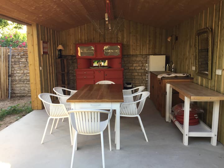 Chambre D'amis Calme Et Charmante Et Cuisine D’été - Ars-en-Ré