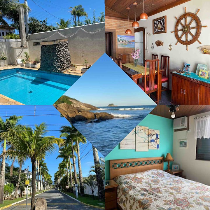 Casa De Praia Lindíssima Em Condomínio Fechado. - Guarujá