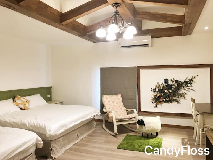 棉花糖Candyfloss 民宿 馬公市區/中正路 鄉村4人房 - 澎湖縣