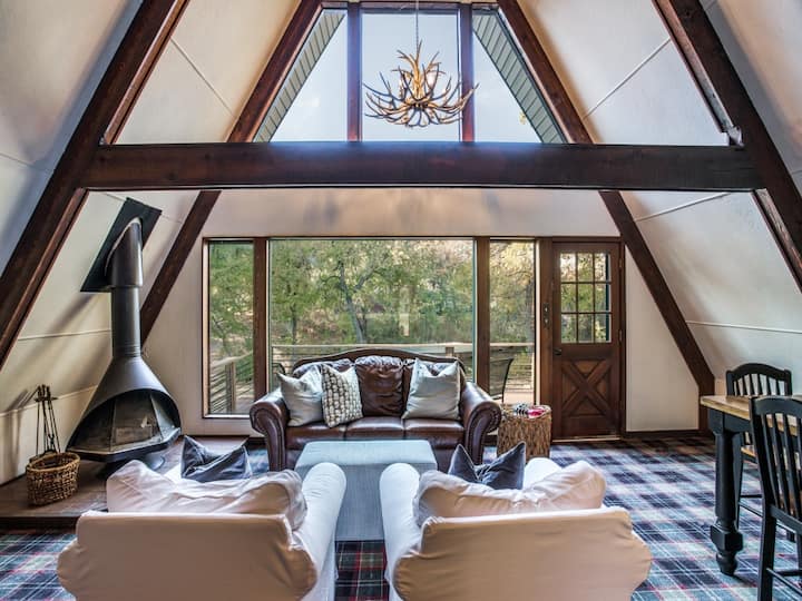 Waterfront-little Bo’s A-frame Cabin - Granbury, TX