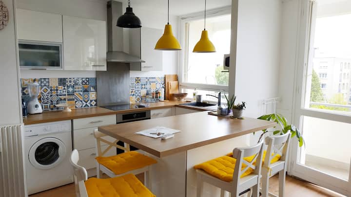 Charmant Appart Proche Centre - Parking Sécurisé - Caen