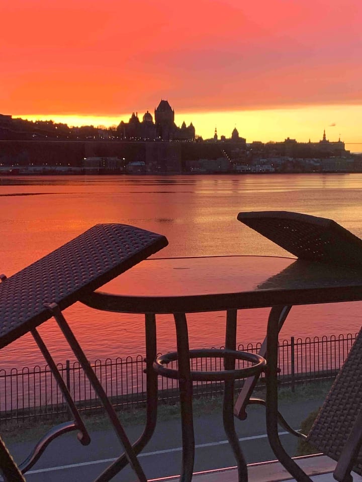 L’appart Du St-laurent - Vue Fleuve Et Château - Levis
