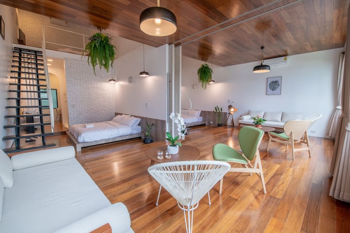 No.4 Duplex Lounge 5m To Bts Asoke For Frns&family - Bangkok