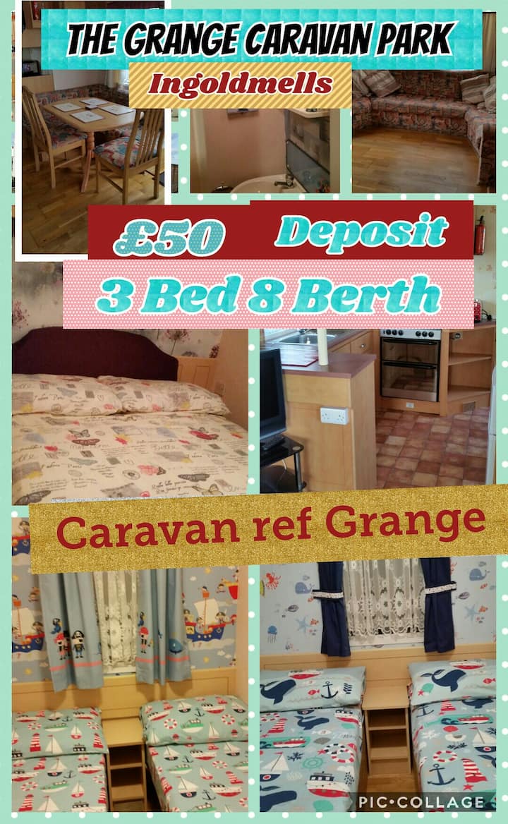 The Grange Caravan Park -  3 Bed 8 Berth  Caravan - Chapel St Leonards