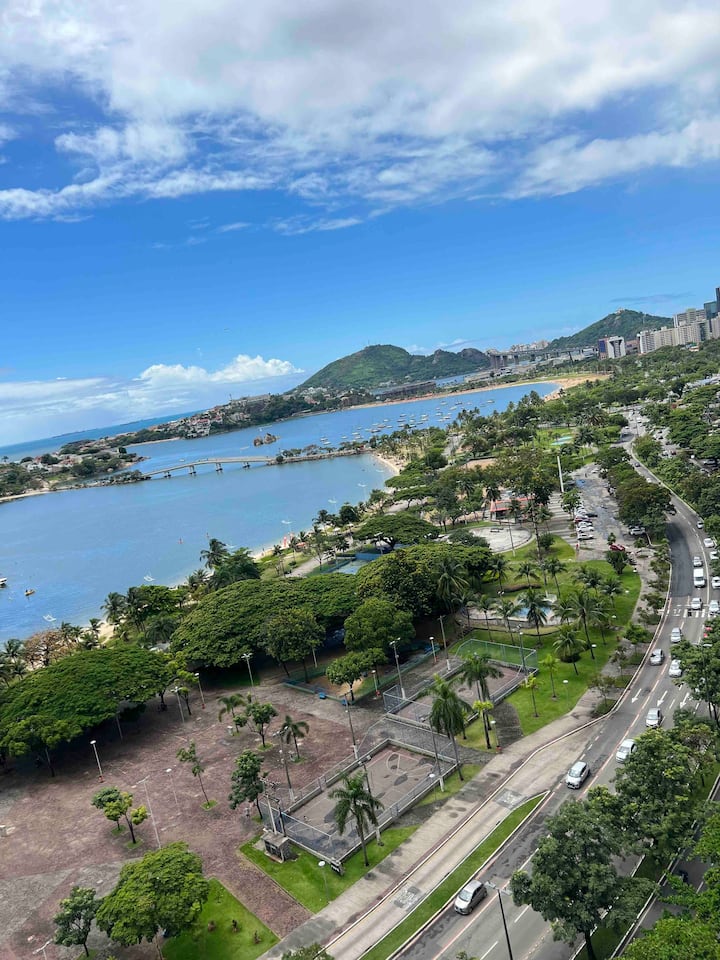 Praia Do Canto Apart Hotel - Quarto Sala E Varanda - Espírito Santo
