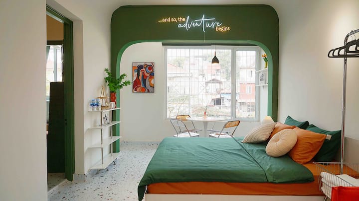 Full Of Light Balcony @Train Street | Apt 2 Beds - Hanoi