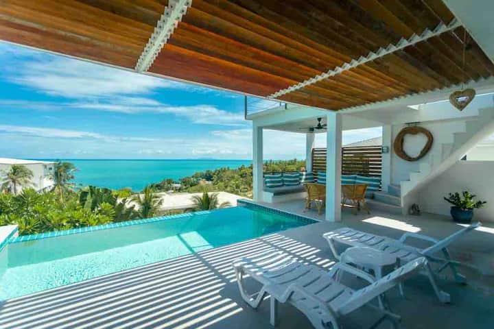 Villa Tahiana,  Amazing Sea View, 1 Min To The Bea - Ko Pha Ngan