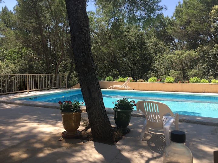 Gordes : Villa Piscine, Pool House, Cadre Top Vert - Roussillon