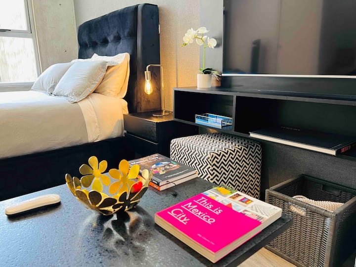 🖤 Of Condesa ⭐Great Location Walk+bike
⭐Gym&pool - Ciudad de México