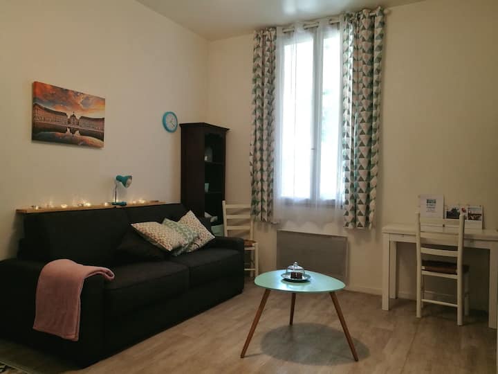 Studio Sur Jardin Avec Parking Sécurisé Inclus - Bordeaux