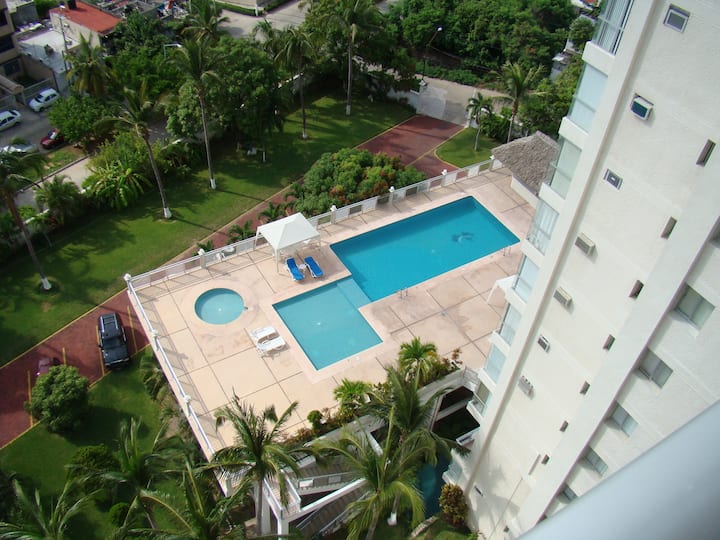 Departamento A 5 Min Zona Hotelera, Vista Al Mar - Acapulco