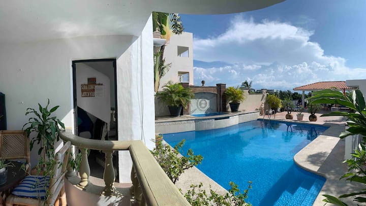 Bungalow With Pool And Ocean View In Golden Zone - Bucerías