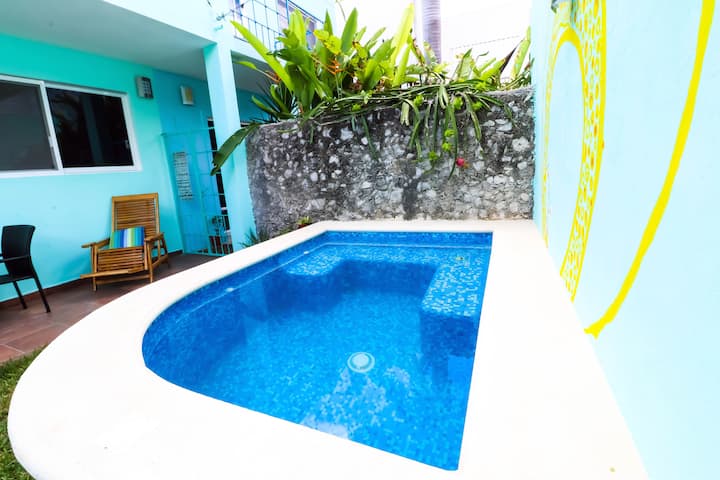 Mar - Fully Equipped Garden Apt - Bicycles/snorkel - Corpus Christi Pets Ok - Cozumel