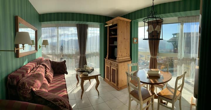 T2 Centre Ville Vue Sur Montagne + Parking Privé - Llívia
