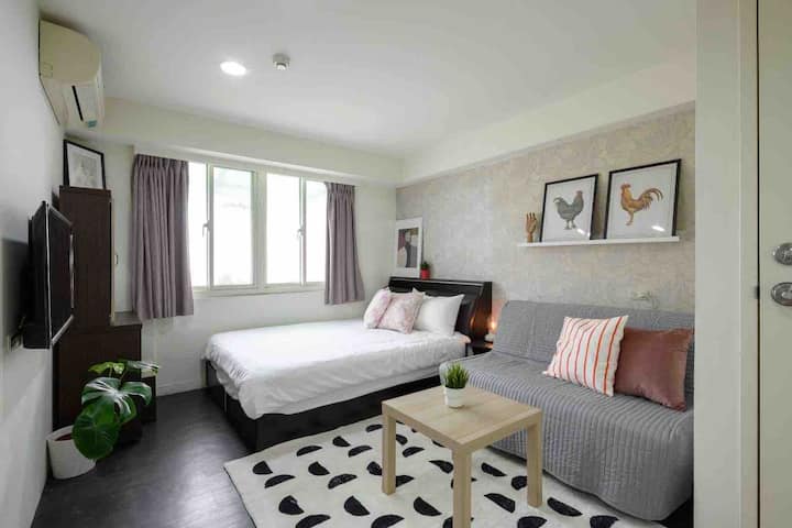 6a/6minwalkximenmrt/lift/ac•wifi•washer•microwave - Taipei