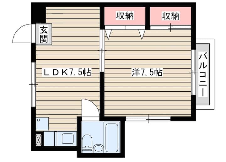 マンスリー用 802号室 新神戸駅徒歩5分、三ノ宮駅徒歩14分 - Kobe