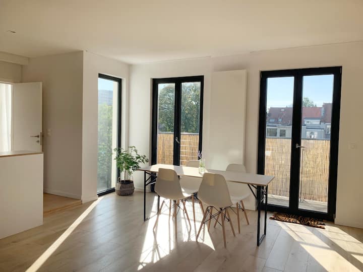 Luminous Apartment With A View And A Sunny Terrace - Ixelles