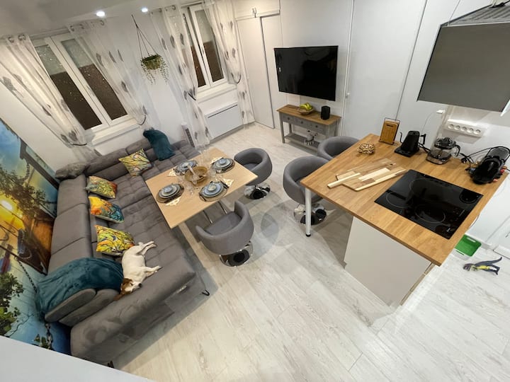 Casa Inca Calais - Duplex Soleil Latino - Parking - Sangatte