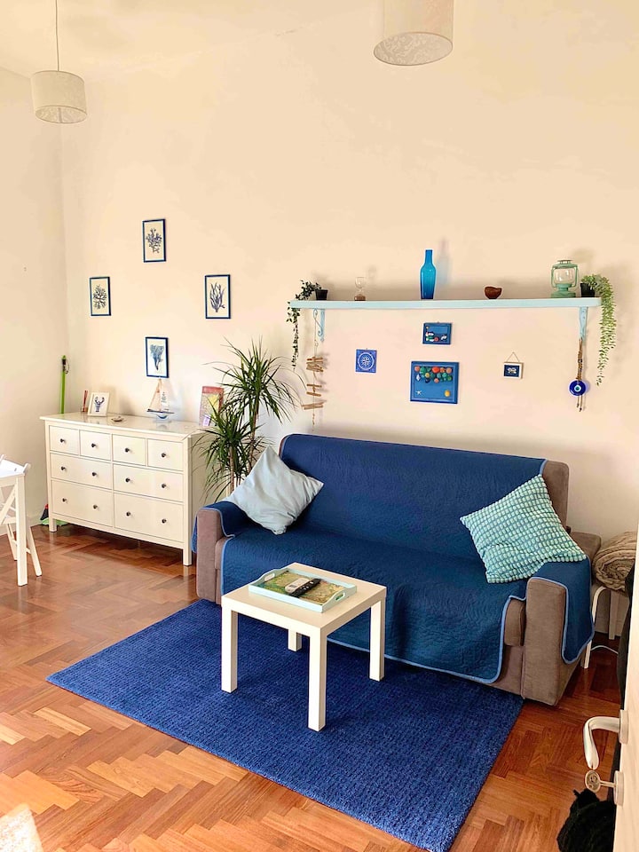 Santorini Loft W/ Balcony – Blue Boho Vibes - Neapel