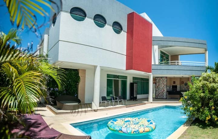 Casa 5/4 Piscina Cond Beira-mar! - Aracaju