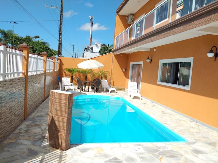 Sobrado Com Piscina/sinuca Na Beira Da Avenida - Matinhos