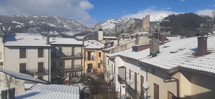 Alfedena Tipica Casa Abruzzese Perfetta Per Gruppo Di Amici O Famiglie Numerose - Civitella Alfedena
