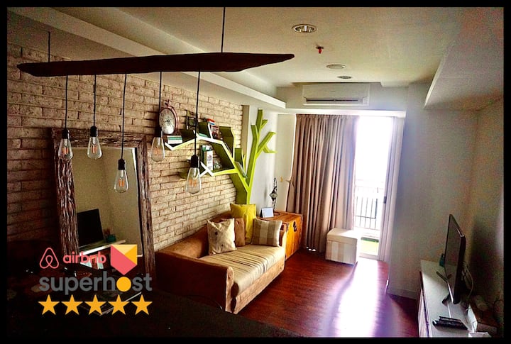 Designer Apartment Walk To Jiexpo Pool Gym - Jakarta