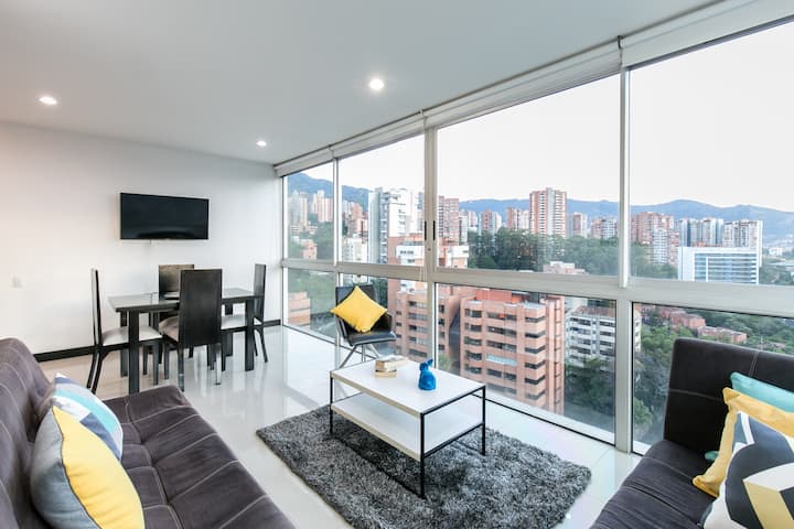 Nueva Alejandria 1604 Rooftop Pool Gym Poblado - Medellín, Colombia