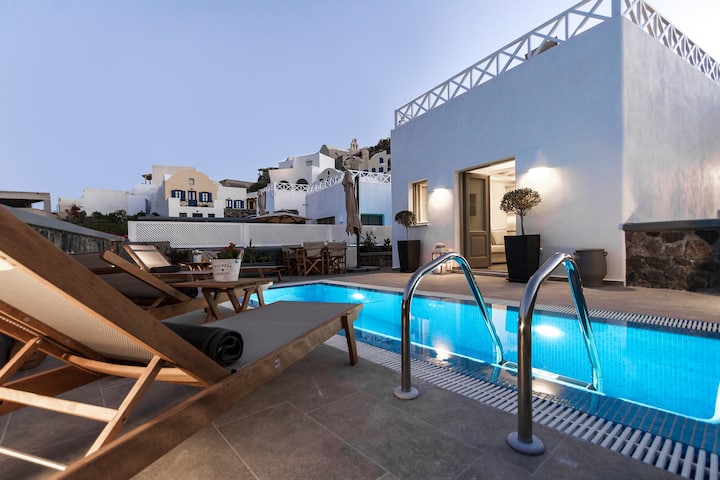 Romantic Honeymoon Villa With Pool, Akrotiri - Santorini