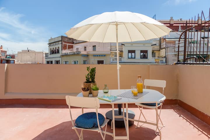 Amazing Apartment With Terrace - Barcelona