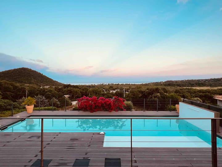 Villa Gecko - Piscine Privée - Superbe Vue Mer - Korsika