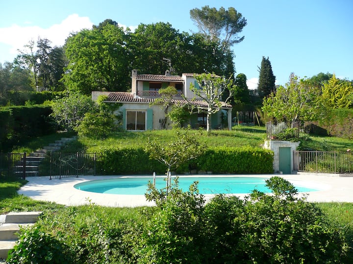 Villa Piscine Opio 9 Personnes, 4 Ch, Clim, Calme - Opio