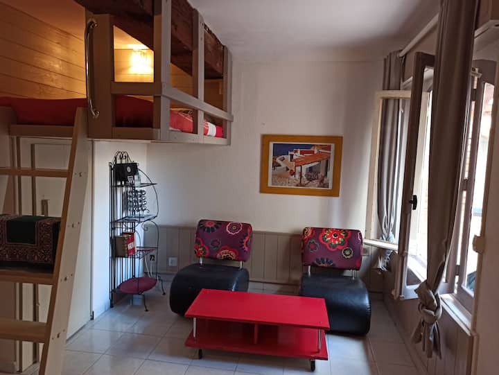 Studio Idéalement Placé à Banyuls, Lit Mezzanine - Banyuls-sur-Mer