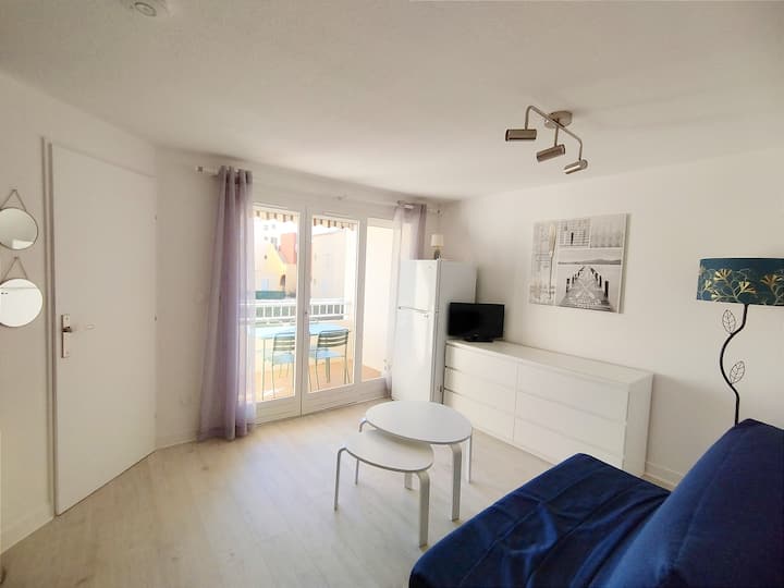 Les Sables: T2 Cabine ; Parking ; 200m De La Plage - Agde