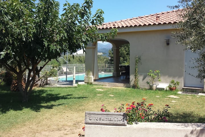 Villa Rosumarinu Sartè Maquis Montagne Piscine - Sartène