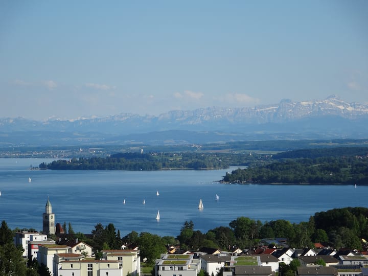 Ferienwohnung Mit Seesicht Und Alpenpanorama - Überlingen
