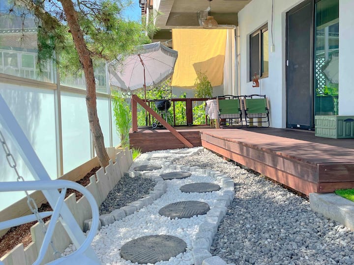 [평일할인] Masil아랫집_아늑한 마당에서 즐기는  불멍과 숯불바베큐, 감성숙소 - Paju-si