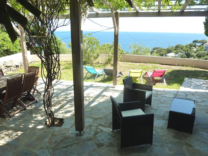 Miomo Cap Corse - Rez De Villa Avec Vue Sur La Mer - Cap Corse