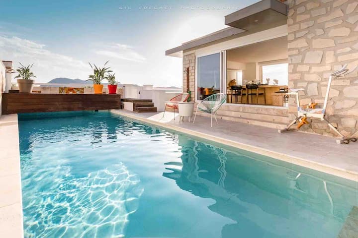 Villa Albatros Sur Plage Piscine Chauffée Et Spa - Saint-Mandrier-sur-Mer