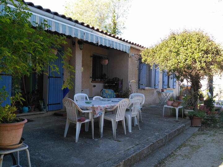 Chambre 1lit Chez L'habitant Ds Maison Avec Jardin - Vinsobres