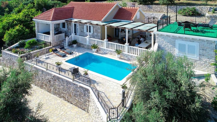 Secluded Luxury Villa With Sea View And Pool - Lumbarda