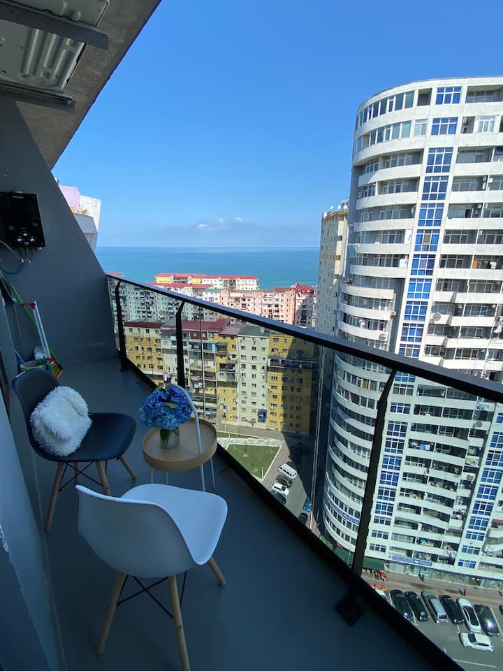 2-room Stylish Apartment Next 3 Min Sea/45 Mbit - Batumi