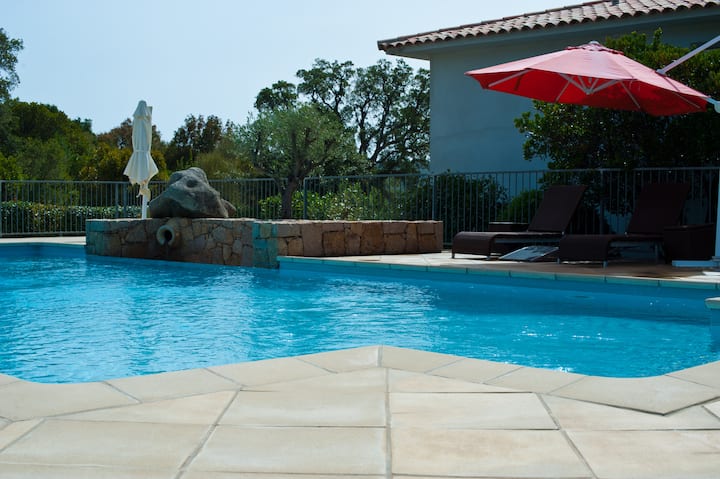 Appartement N°1 (4/6p) Dans Résidence Avec Piscine - Plage de Pinarellu