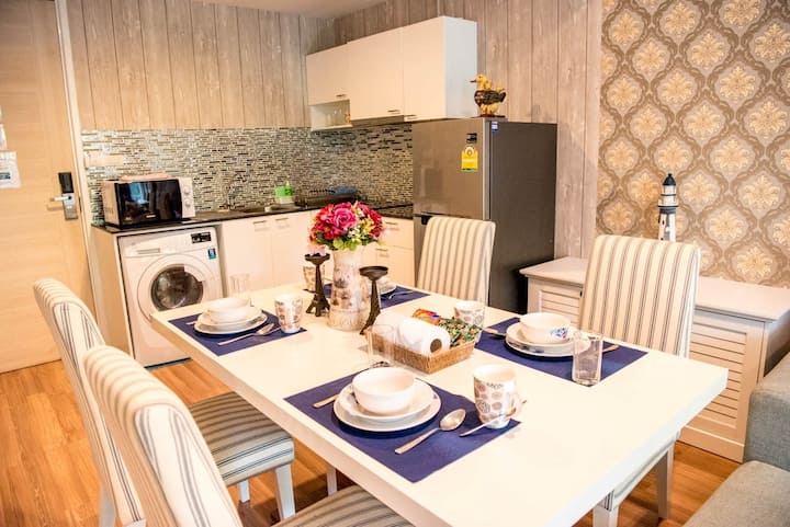 B109 Family Room Free Watepark, Kidclub Near Beach - 華欣