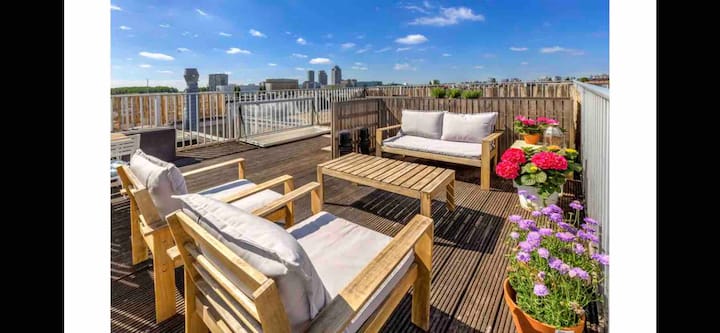 Cosy & Colorful Apartment With Rooftop Terrace - أمستردام