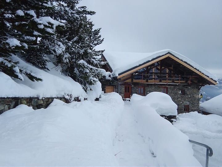 Très Grand Appartement Dans Chalet Authentique - Arc 2000