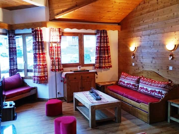 Au Pied Des Pistes Bel Appartement Ambiance Chalet - Les Avanchers-Valmorel