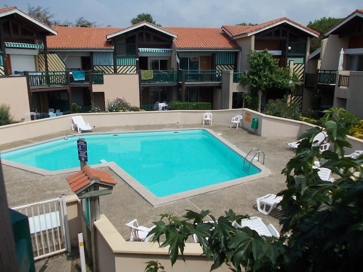 Sympathique T2 Avec Piscine à 200m Des Plages - Capbreton