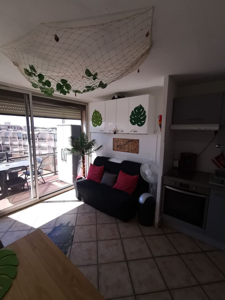 Studio 6 Couchages Avec Vue Sur Piscine - Port Camargue